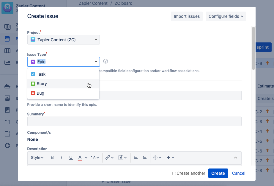 How To Create An Issue In Jira